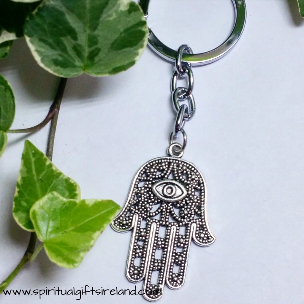 Reiki Hamsa Hand Keyring Keychain - Spiritual Gifts Ireland